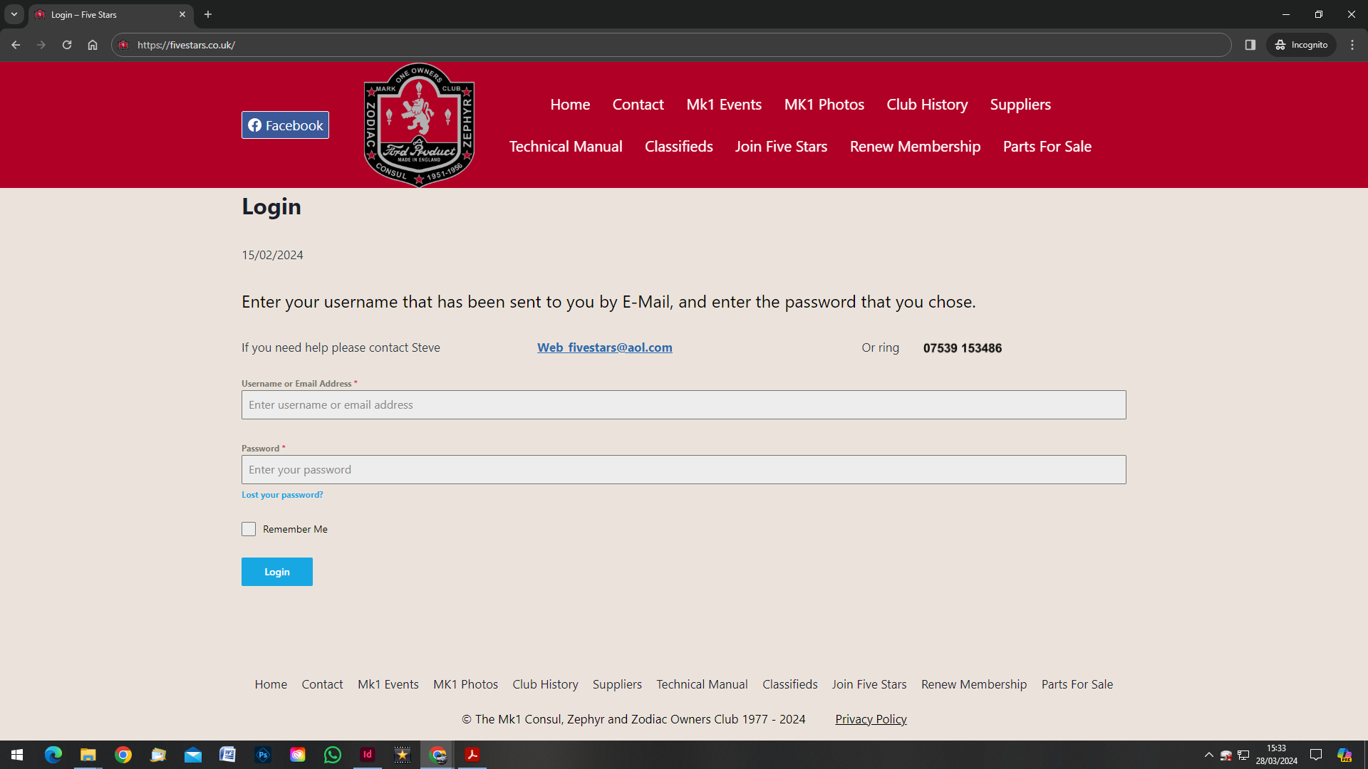 Login Instructions - Five Stars